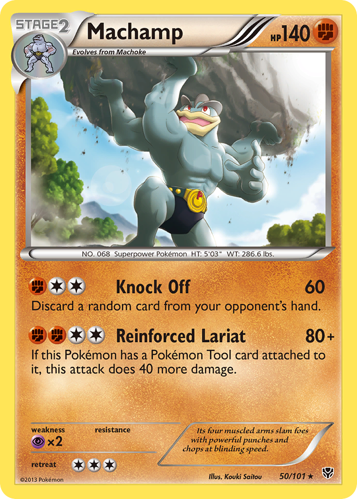 Machamp 50 Plasma Blast 2013 Pokemon Card Machamp 50 Plasma Blast 2013 Pokemon Card