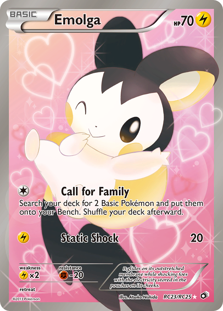 Emolga RC23 Legendary Treasures 2013 Pokemon Card Emolga RC23 Legendary Treasures 2013 Pokemon Card