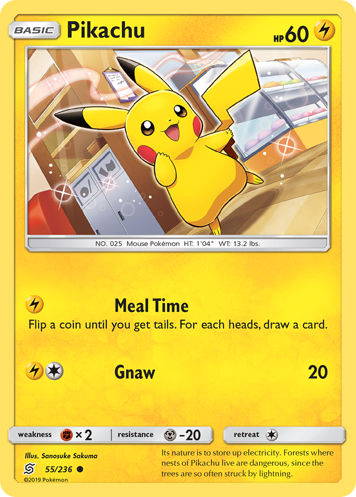 Pikachu 55 Unified Minds 2019 Pokemon Card Pikachu 55 Unified Minds 2019 Pokemon Card