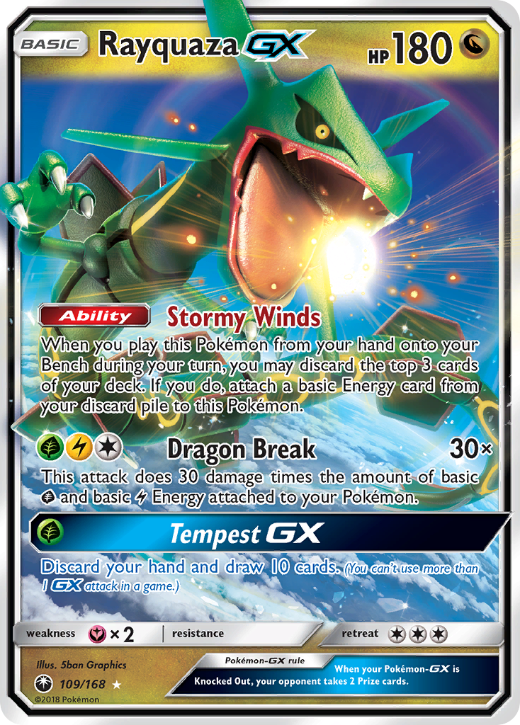 Rayquaza GX Celestial Storm Pok mon TCG Guru Rayquaza GX Celestial Storm Pok mon TCG Guru