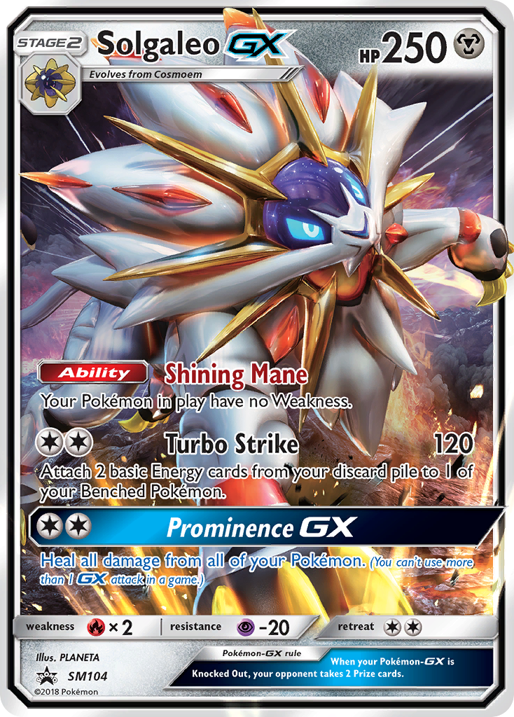 Solgaleo GX SM104 SM Black Star Promos 2017 Pokemon Card