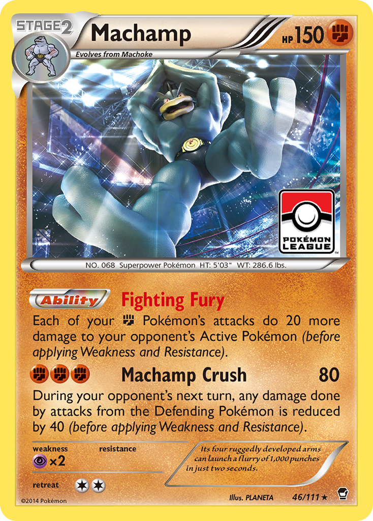 Machamp 46 Furious Fists 2014 Pokemon Card Machamp 46 Furious Fists 2014 Pokemon Card