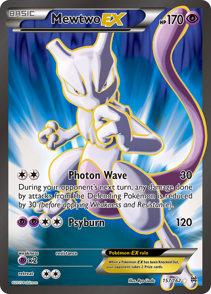Mewtwo EX 157 BREAKthrough 2015 Pokemon Card Mewtwo EX 157 BREAKthrough 2015 Pokemon Card