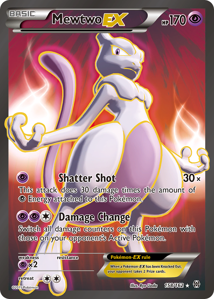 Mewtwo EX 158 BREAKthrough 2015 Pokemon Card Mewtwo EX 158 BREAKthrough 2015 Pokemon Card