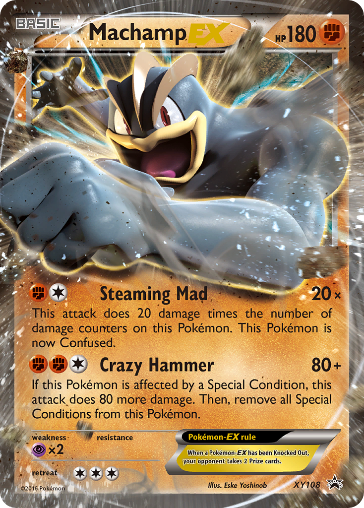 Machamp EX XY108 XY Black Star Promos 2013 Pokemon Card Machamp EX XY108 XY Black Star Promos 2013 Pokemon Card